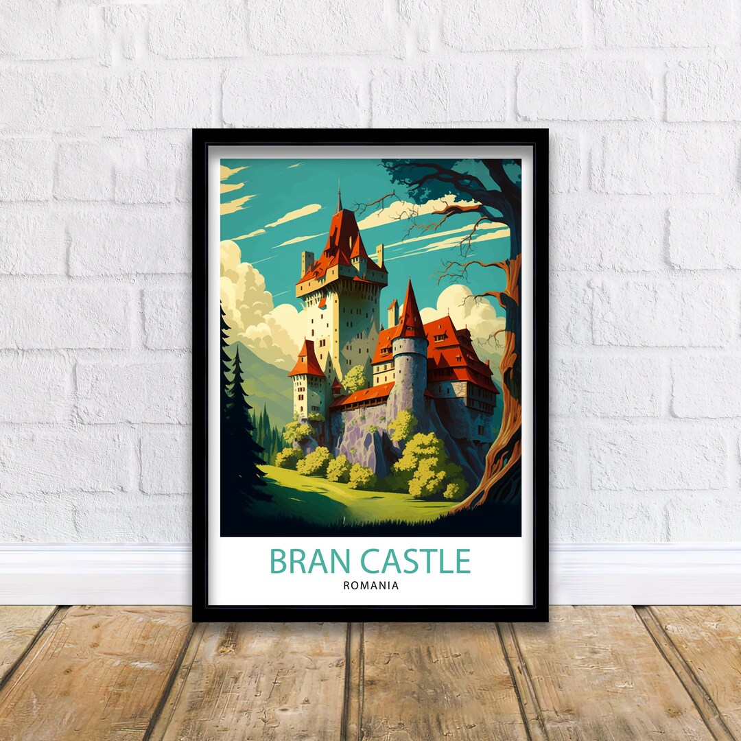 Bran Castle Romania Travel Print Bran Castle Wall Art Bran Castle ...