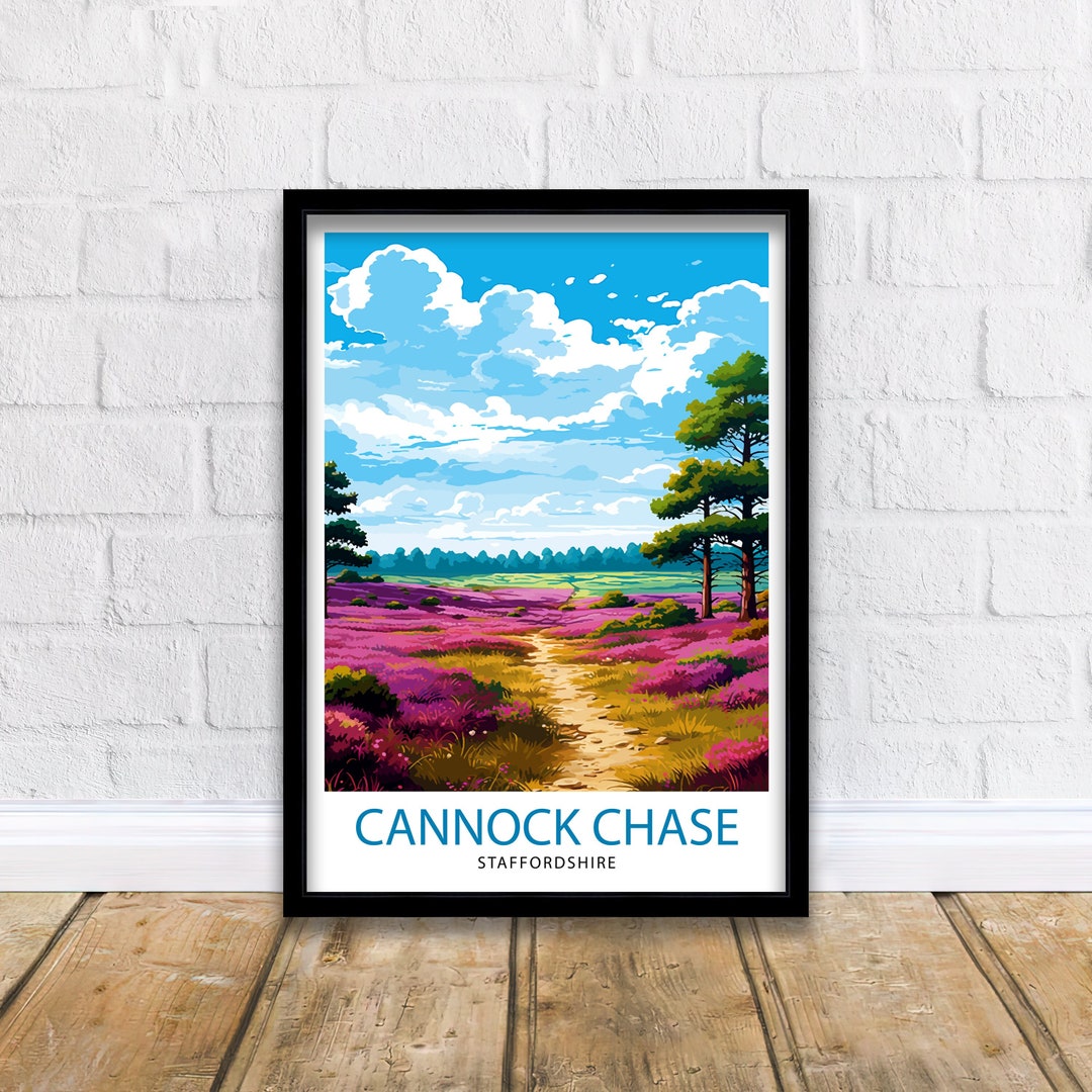Cannock Chase AONB Print Staffordshire Nature Reserve Art Cannock Chase ...