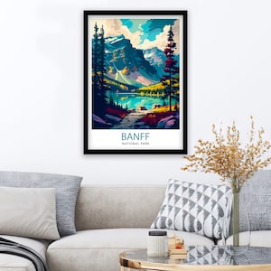 Banff National Park Travel Print Banff Wall Decor Banff Home Decor ...
