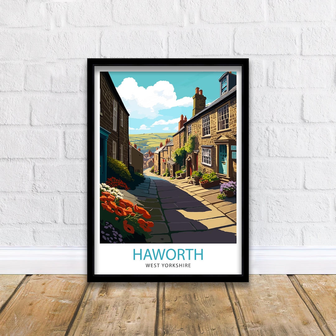 Haworth Yorkshire Travel Print Haworth Wall Decor Haworth Home Living ...