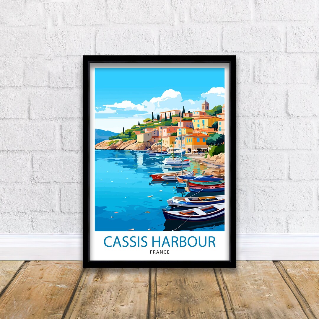 Cassis Harbour Travel Print Cassis Wall Decor Cassis Poster French ...
