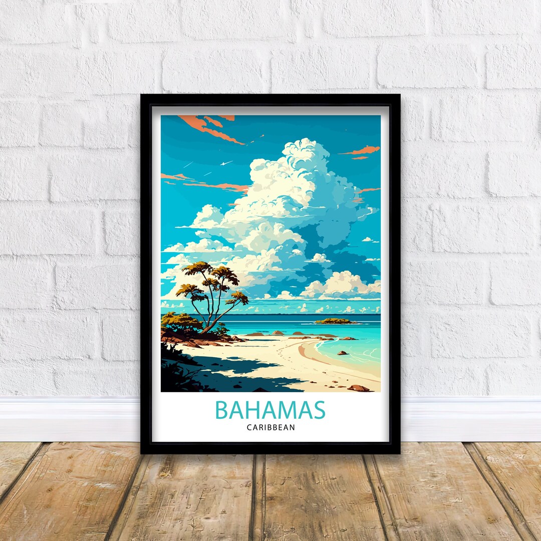 Bahamas Travel Print , Bahamas Wall Art Bahamas Home Decor Bahamas ...