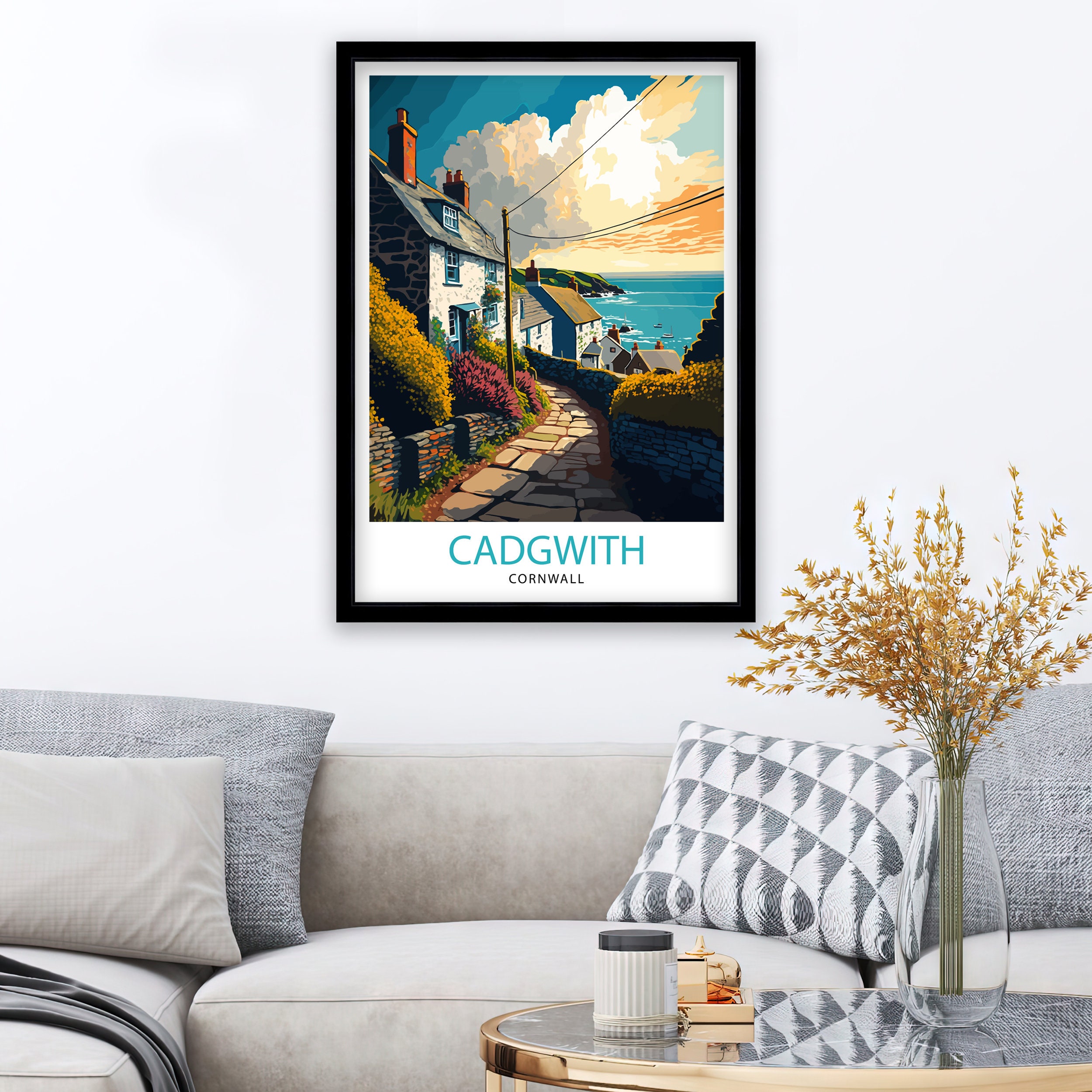 Cadgwith Cornwall Travel Print Cadgwith Wall Art Cornwall - Etsy Ireland