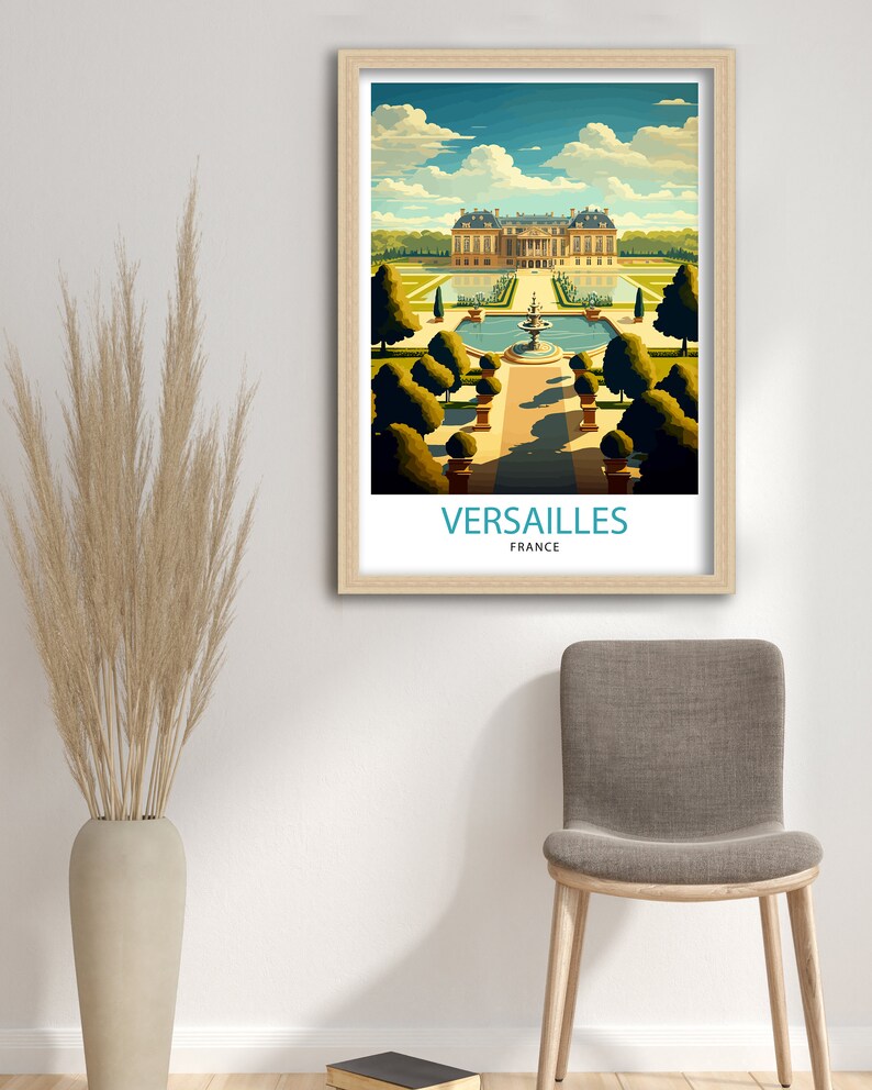 Versailles France Travel Print Versailles Wall Decor Versailles Poster ...