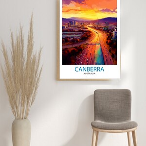 Canberra Australia Travel Print Canberra Wall Decor Australian Capital ...