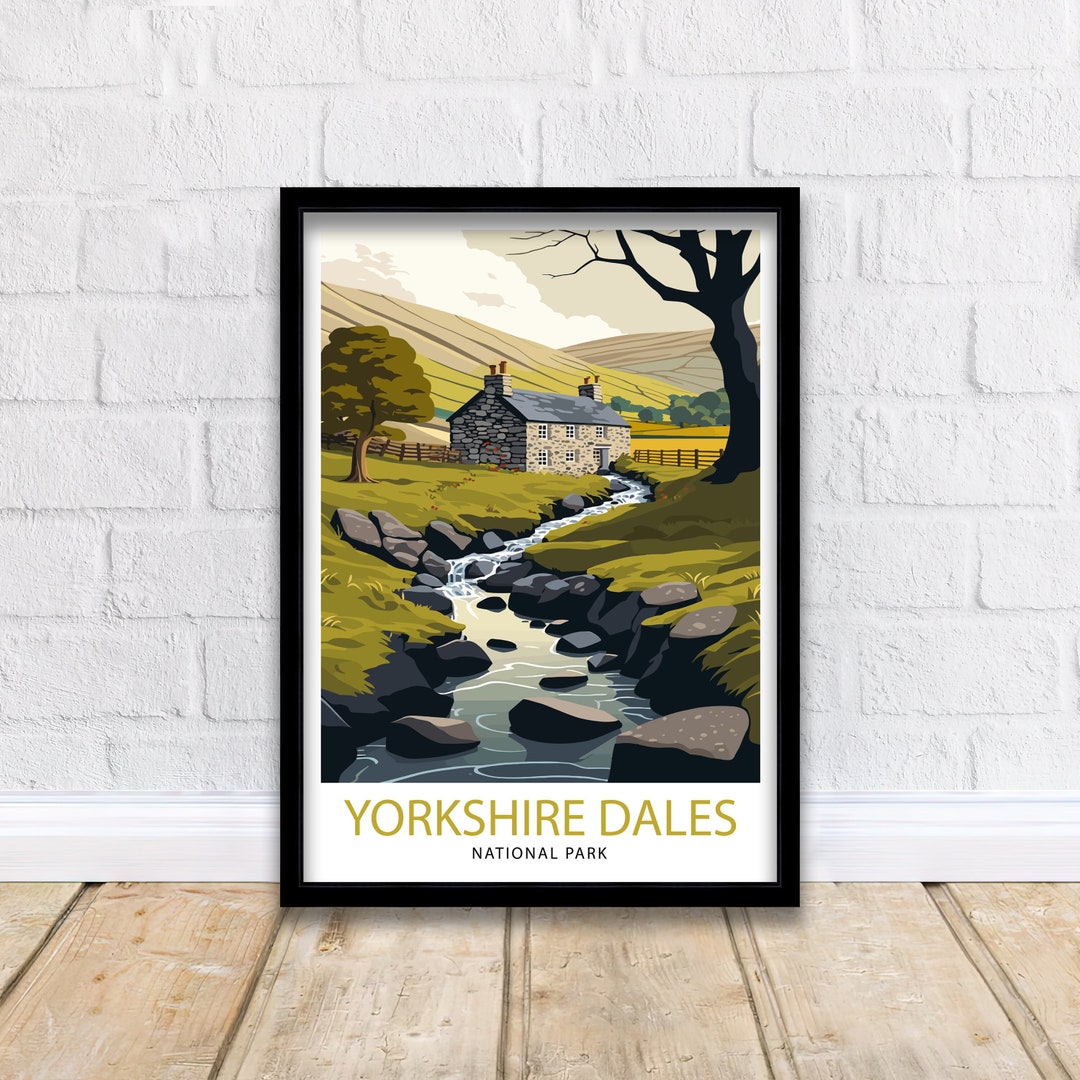 Yorkshire Dales Travel Print | Travel Poster| Yorkshire Print ...