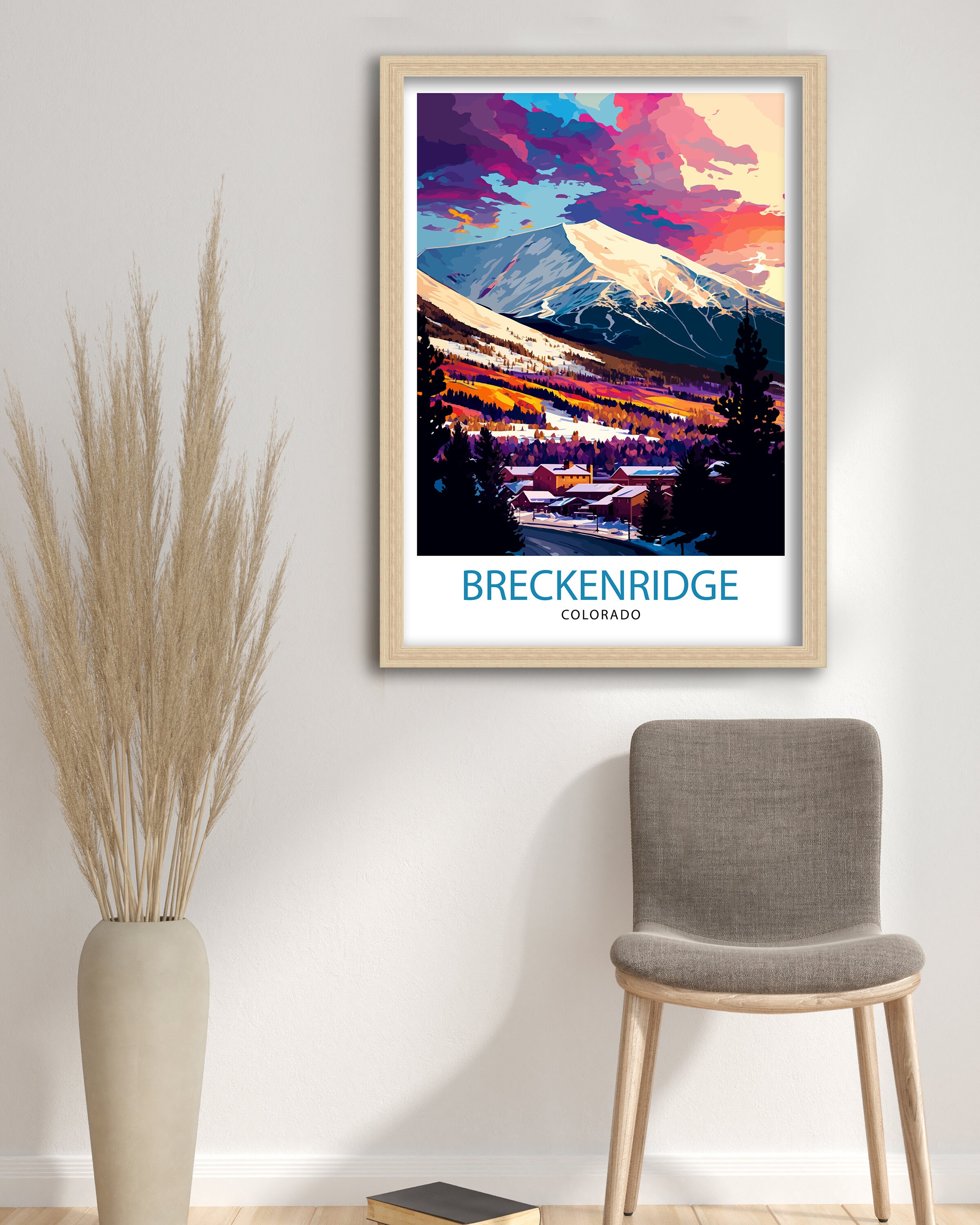 Breckenridge Colorado Travel Poster Breckenridge Wall Art Breckenridge ...
