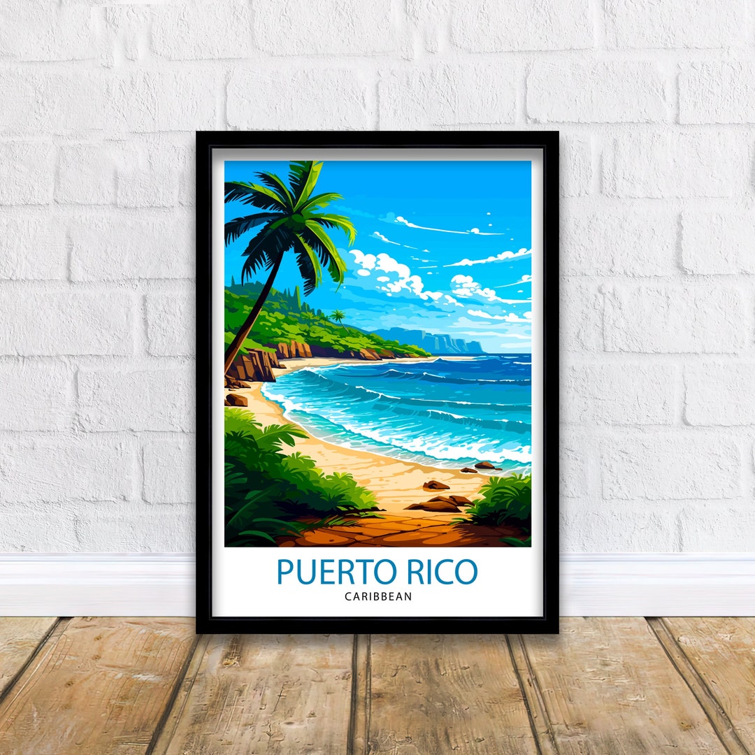 Puerto Rico Print Puerto Rico Wall Decor Puerto Rico Poster Puerto Rico ...