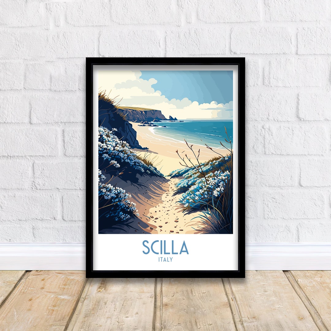 Scilla Travel Print | Scilla Poster| Scilla Travel| Travel Poster ...