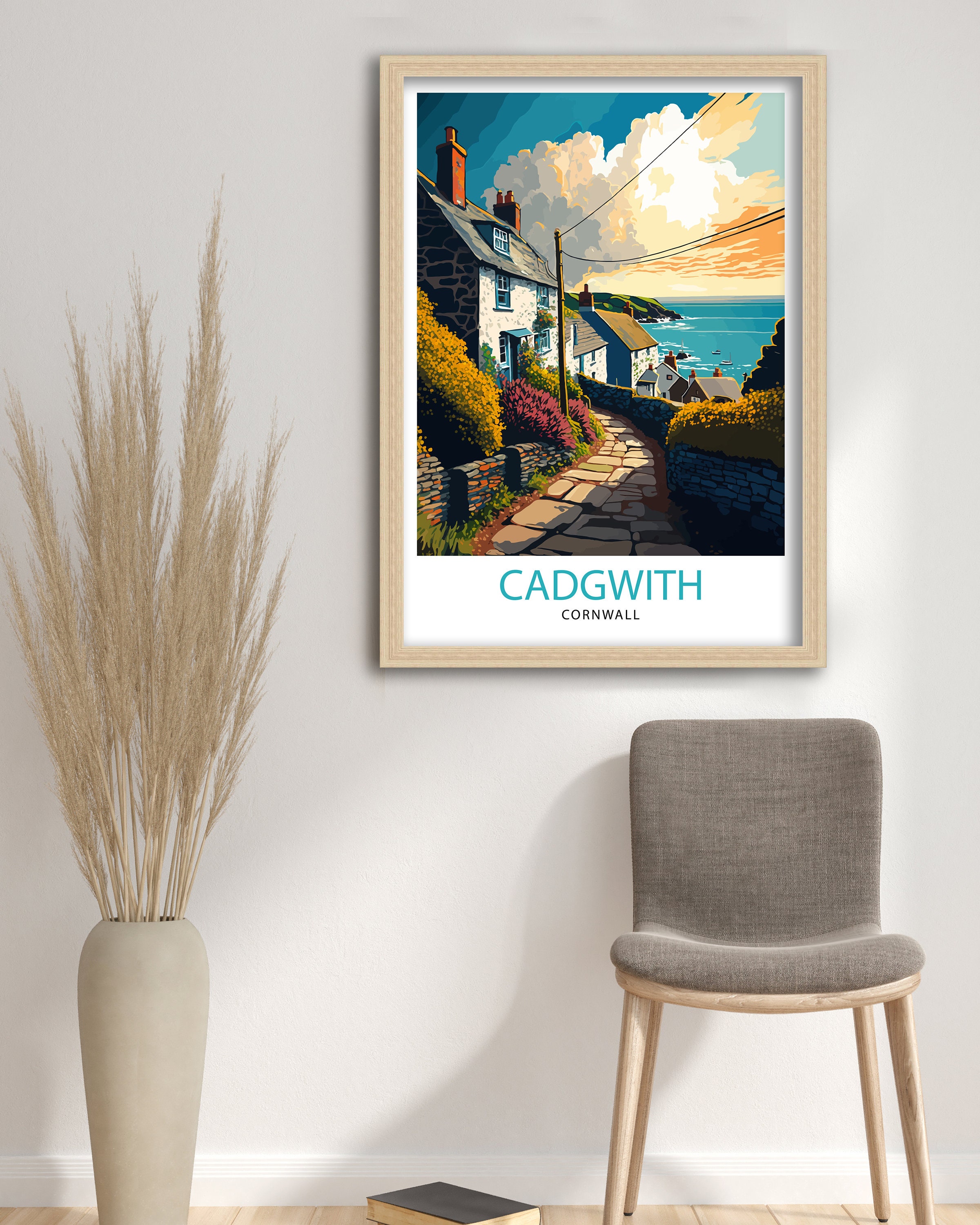 Cadgwith Cornwall Travel Print Cadgwith Wall Art Cornwall - Etsy Ireland