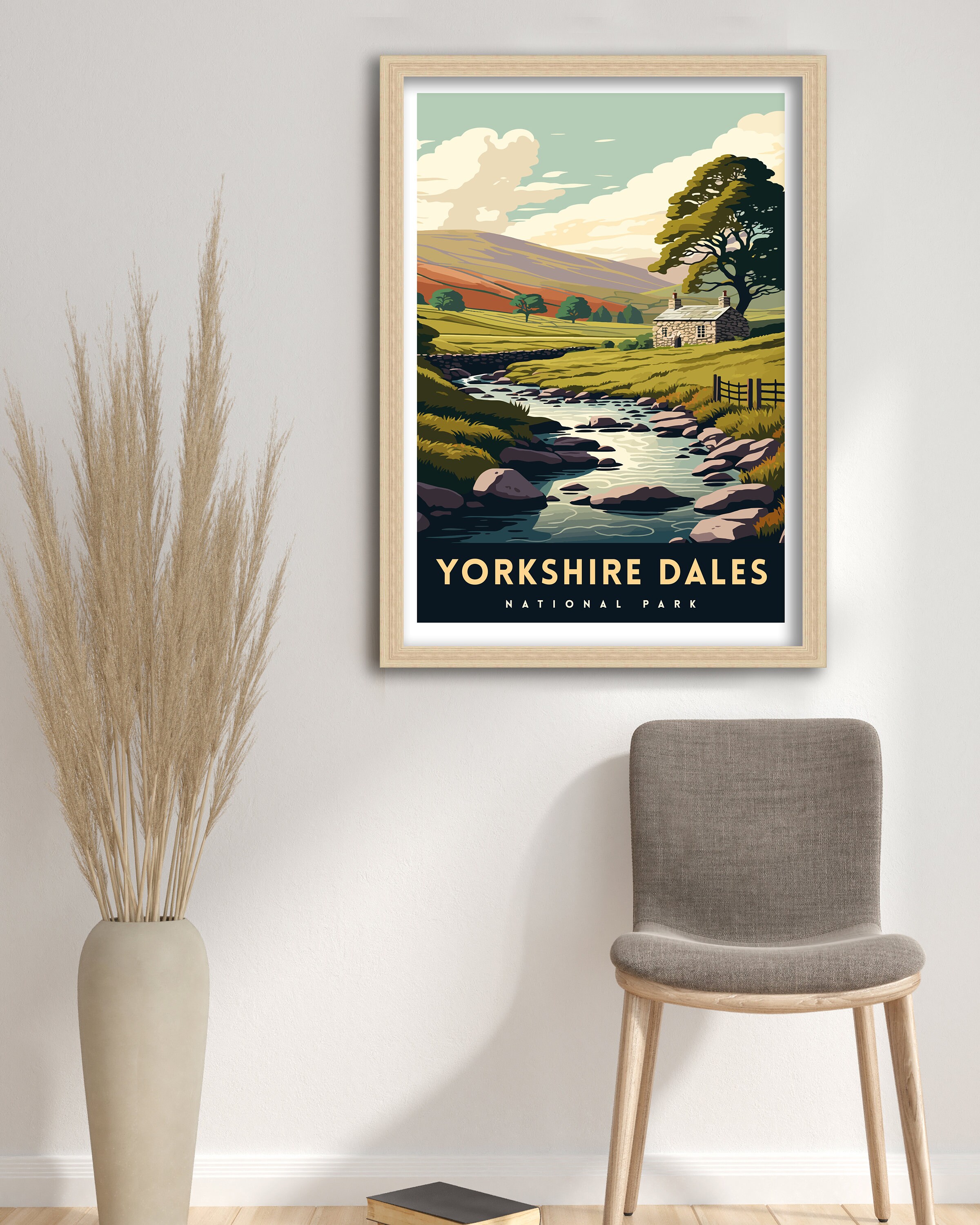 Yorkshire Dales Travel Print Travel Poster Yorkshire Print - Etsy
