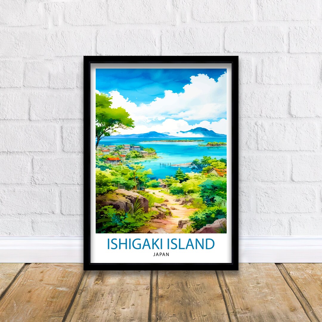 Ishigaki Island Japan Travel Print Ishigaki Wall Decor Ishigaki Poster ...