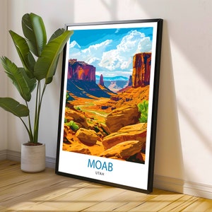 Moab Utah Travel Print Wall Decor Wall Art Moab Wall Hanging Home Décor ...