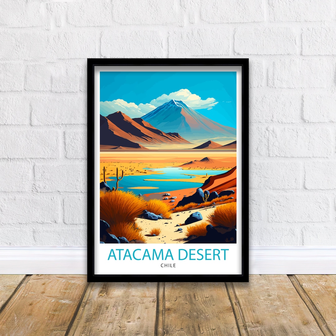Atacama Desert Travel Print Atacama Wall Art Atacama Home Decor Atacama ...
