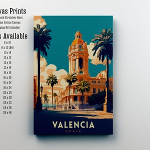 Valencia Spain Travel Print Valencia Wall Decor Valencia Home Living ...