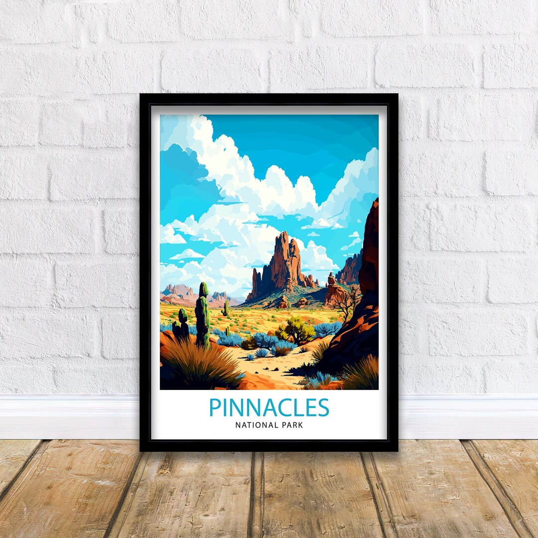 Pinnacles National Park Travel Print| Wall Art Decor California ...