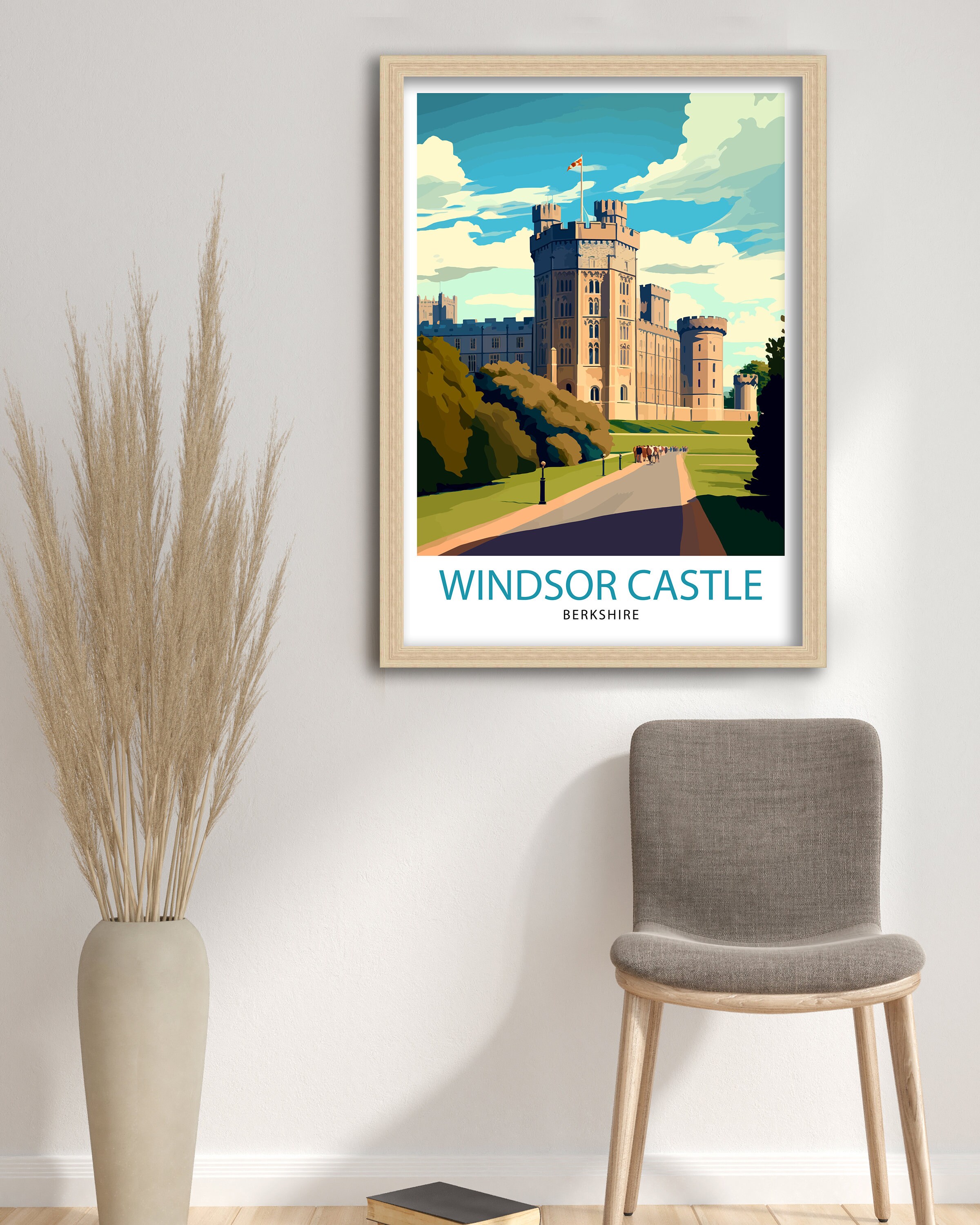 Windsor Castle Travel Print Windsor Castle Wall Decor Windsor Castle ...