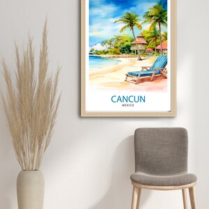 Cancun Mexico Travel Print Cancun Wall Decor Cancun Home Living Decor ...
