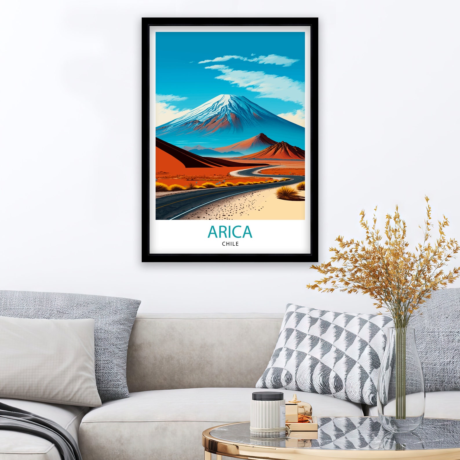 Arica Chile Travel Print , Arica Wall Decor, Arica Home Living Decor ...