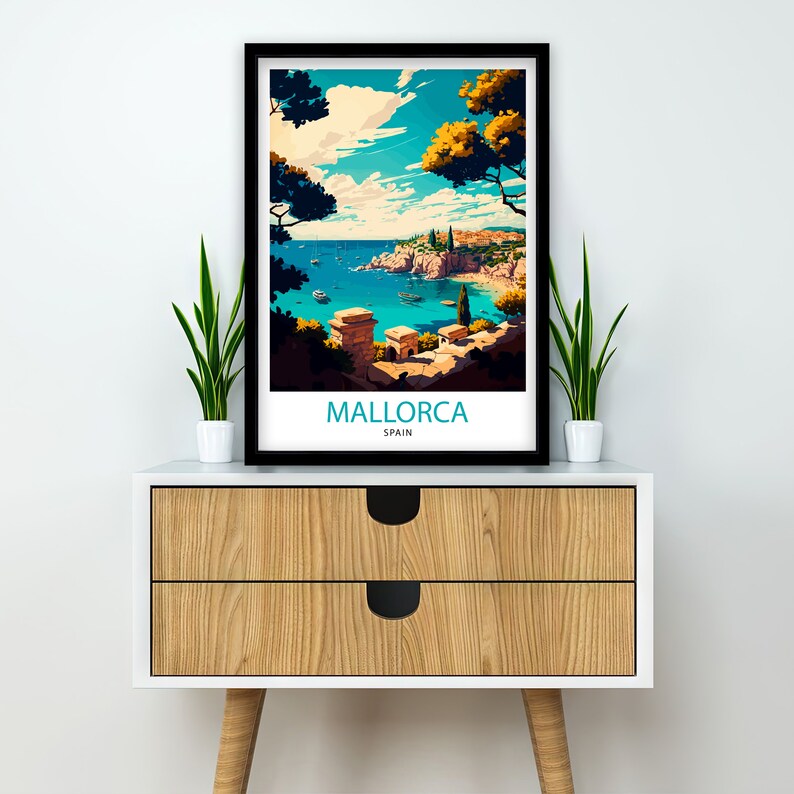 Mallorca Spain Travel Print Mallorca Wall Art Mallorca Home Decor Spain ...