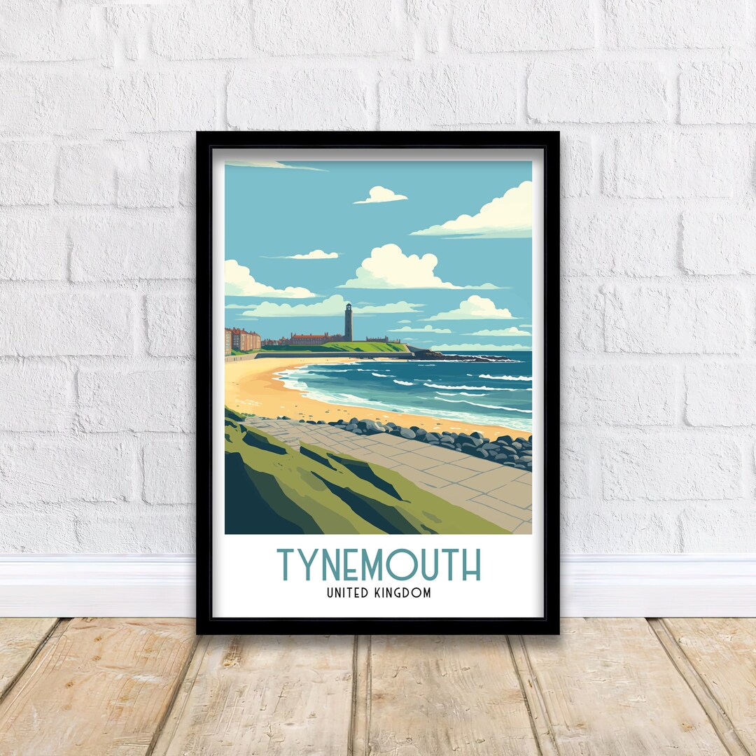 Tynemouth Travel Print | Travel Poster | Newcastle | North East ...