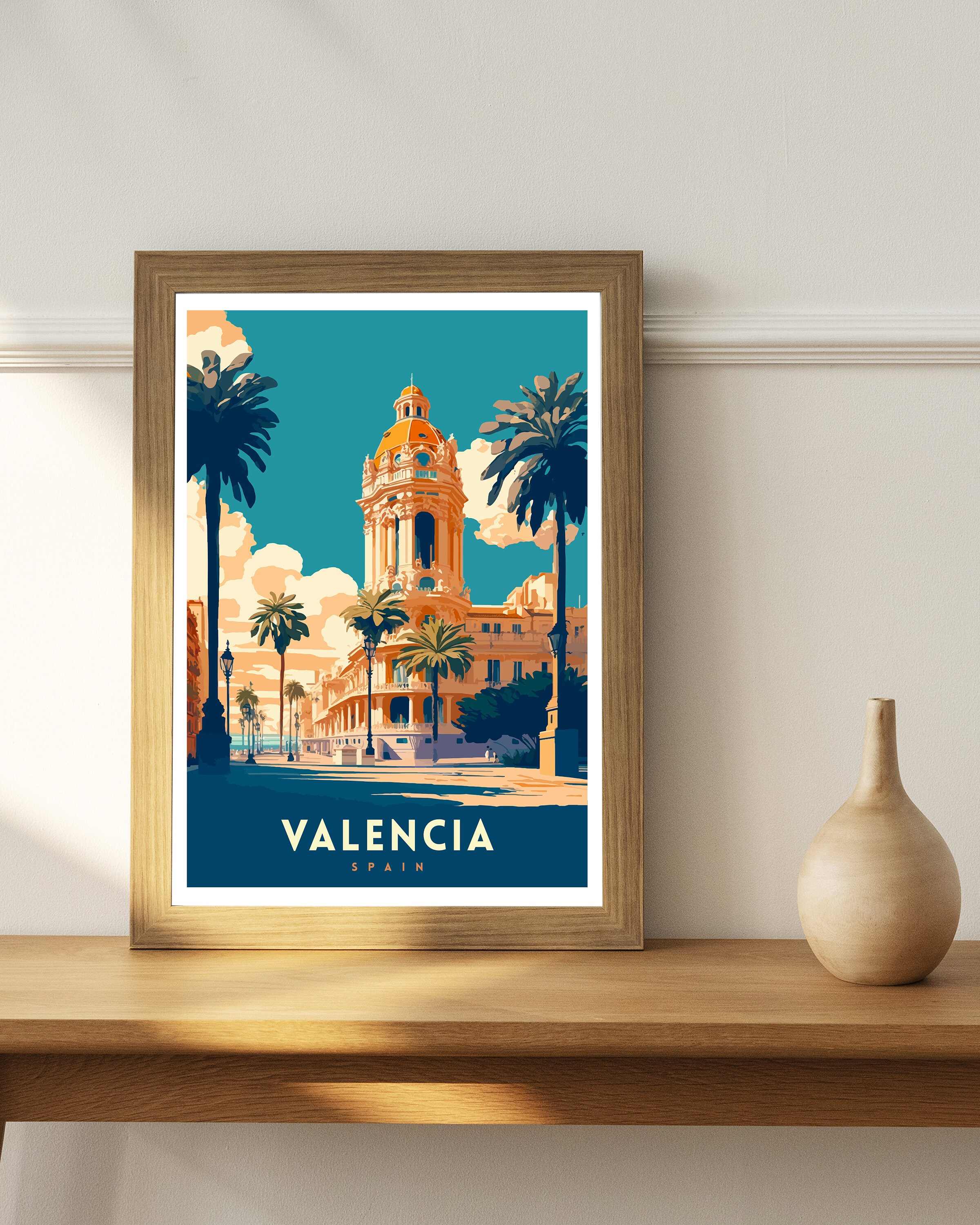 Valencia Spain Travel Print Valencia Wall Decor Valencia Home Living ...