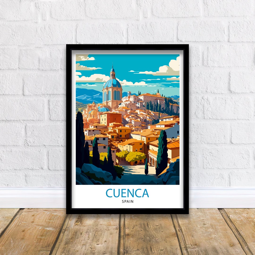 Cuenca Spain Travel Print Cuenca Wall Art Cuenca Home Decor Spain ...
