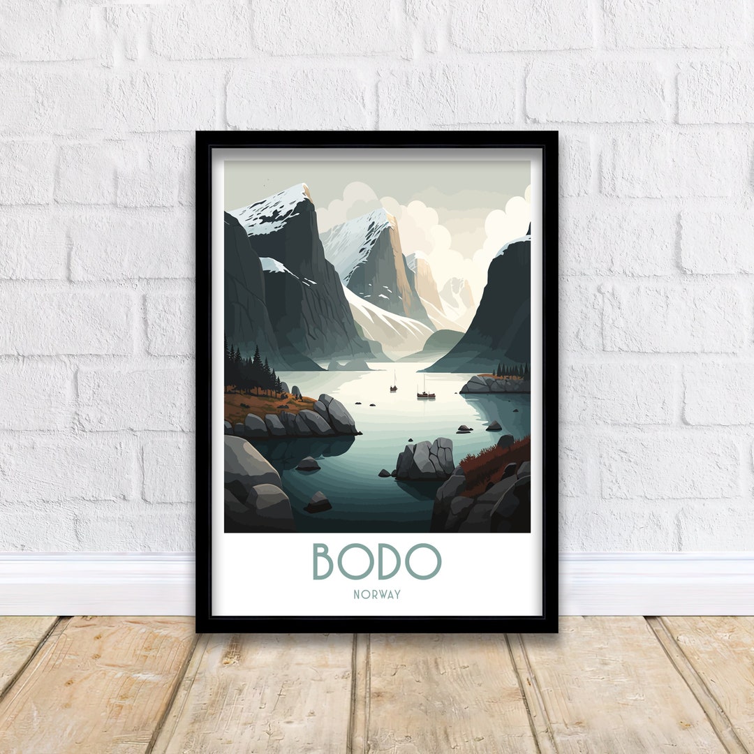 Bodo Norway Travel Print Bodo Wall Decor Bodo Home Living Decor Bodo ...