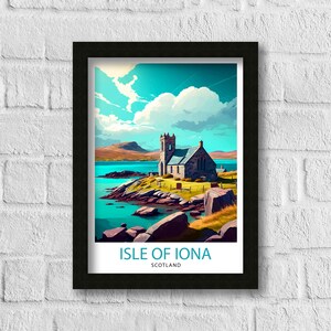 Isle of Iona Scotland Travel Print Iona Wall Decor Iona Home Living ...