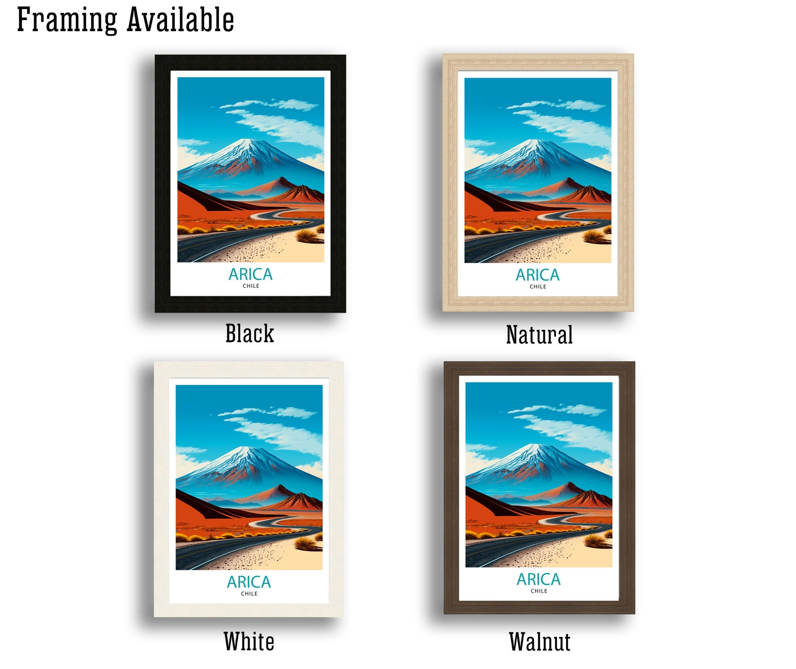 Arica Chile Travel Print , Arica Wall Decor, Arica Home Living Decor ...