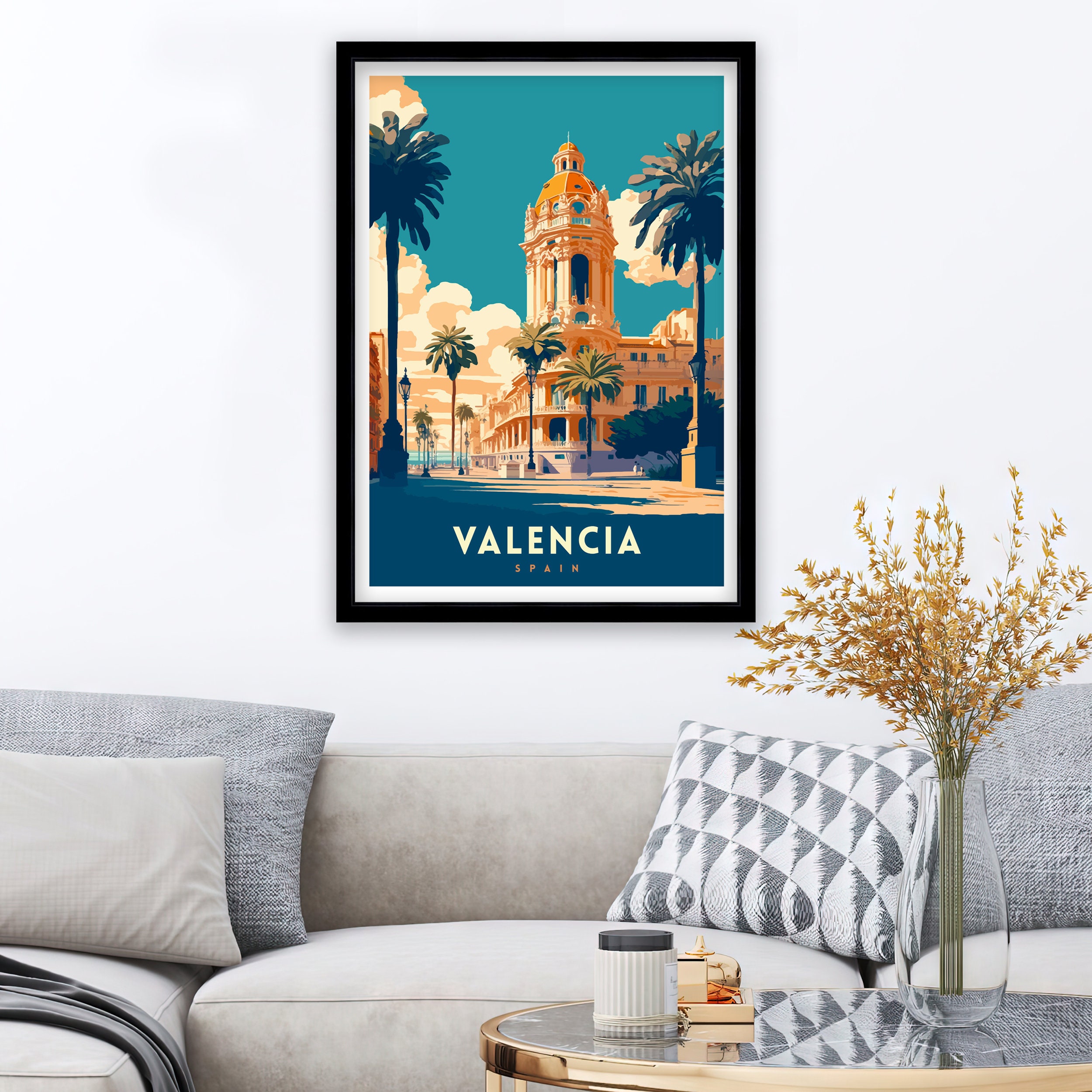 Valencia Spain Travel Print Valencia Wall Decor Valencia Home Living ...