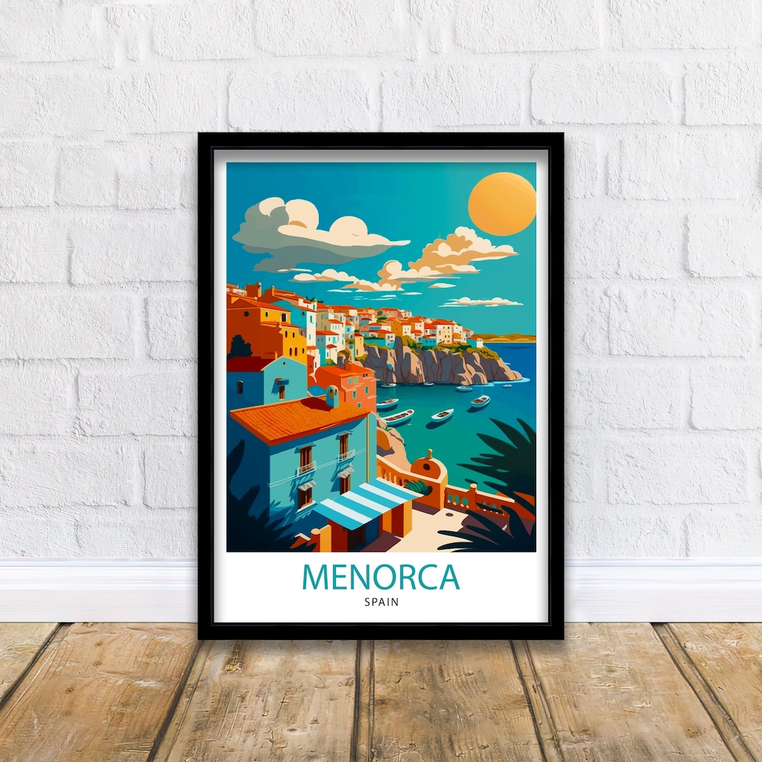 Menorca Spain Travel Print Menorca Wall Art Menorca Home Decor Menorca ...