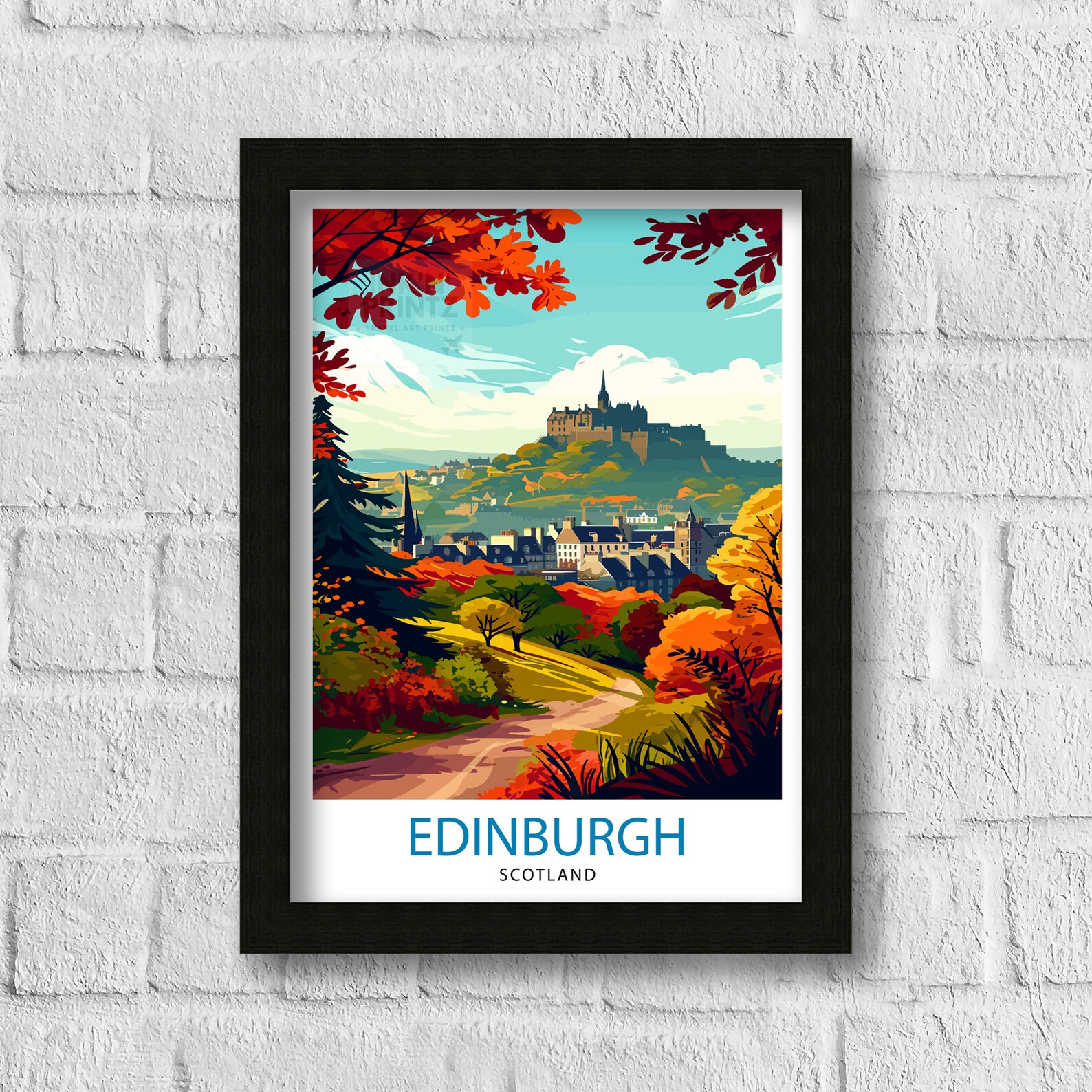 Edinburgh Scotland Travel Print Edinburgh Wall Art Edinburgh Home Decor ...
