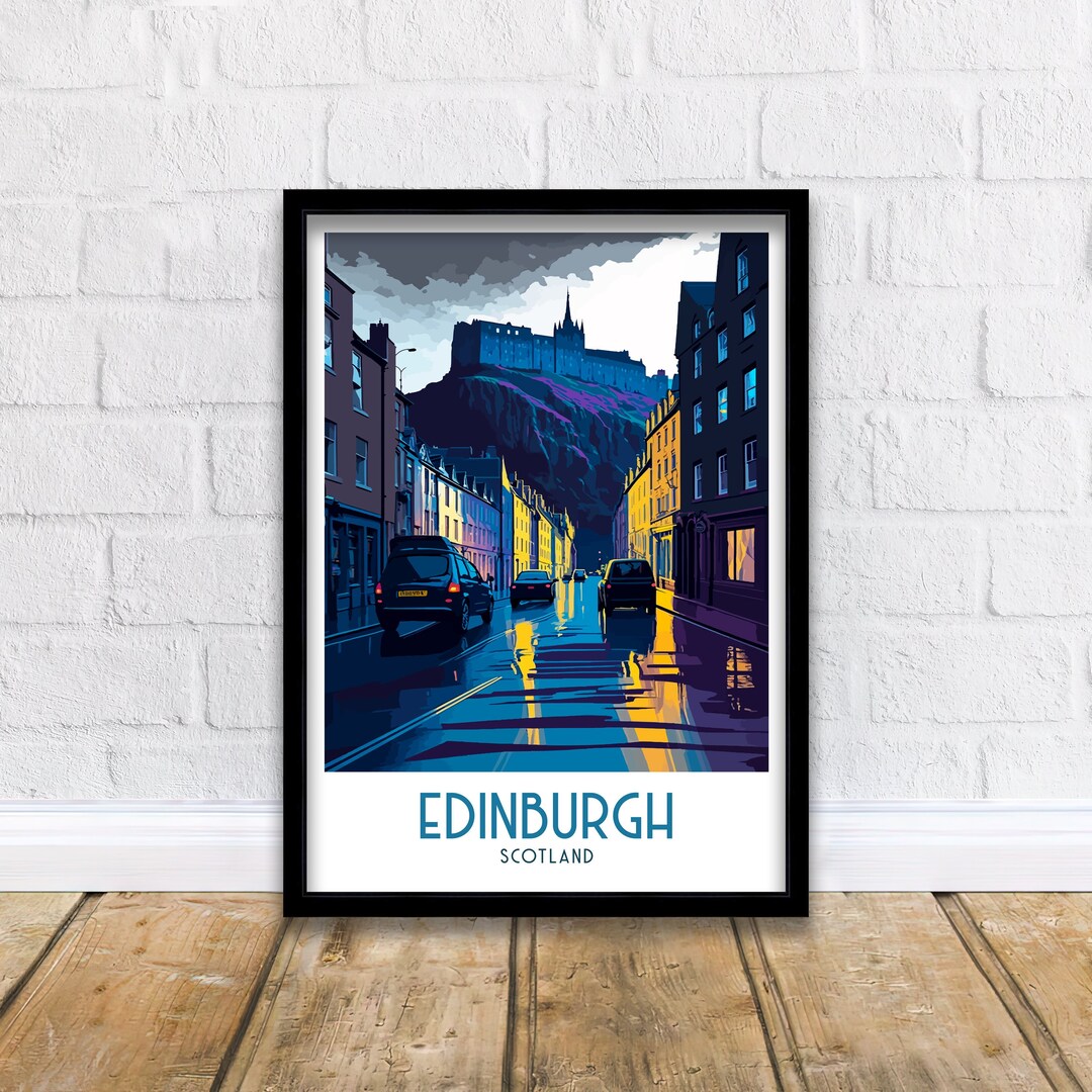 Edinburgh Scotland Travel Print Edinburgh Wall Art Edinburgh Home Decor ...