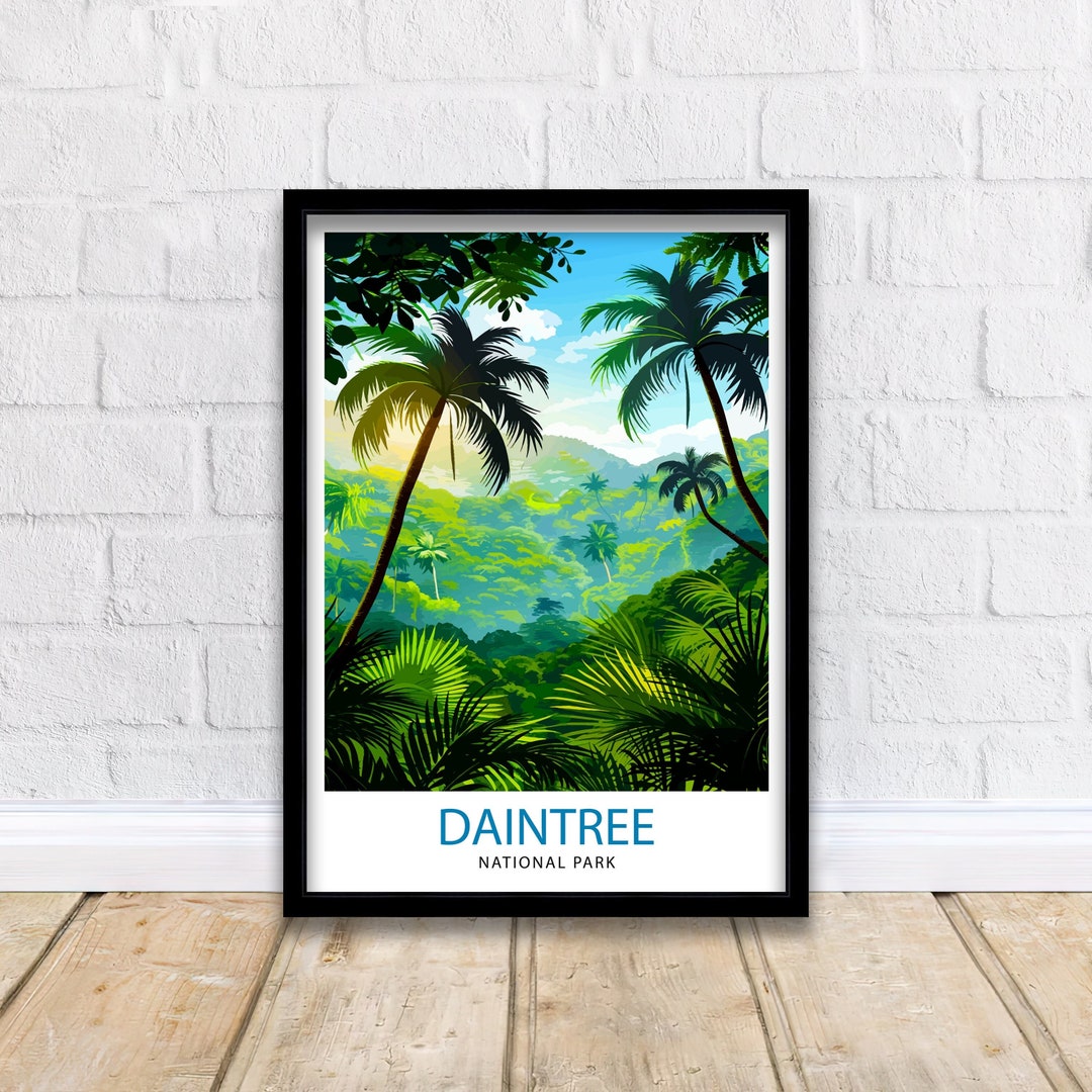 Daintree Rainforest Australia Travel Print Wall Art Daintree Wall ...