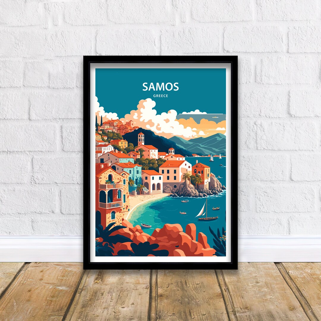 Samostravel Print | Travel Poster | Samos Print | Greece | Rhodes ...