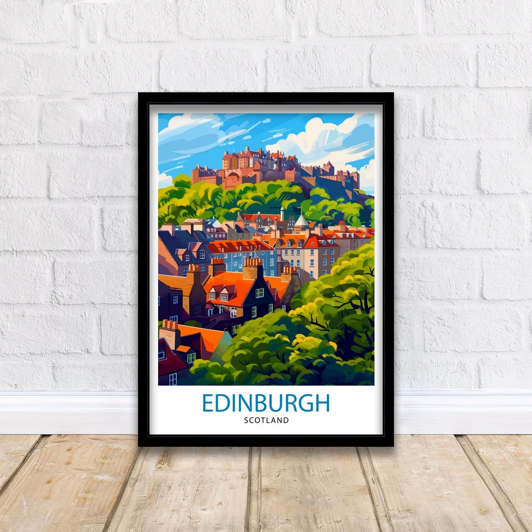 Edinburgh Scotland Travel Print Edinburgh Wall Art Edinburgh Home Decor ...