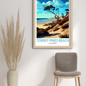 Torrey Pines Beach California Travel Print| Torrey Pines Wall Decor ...