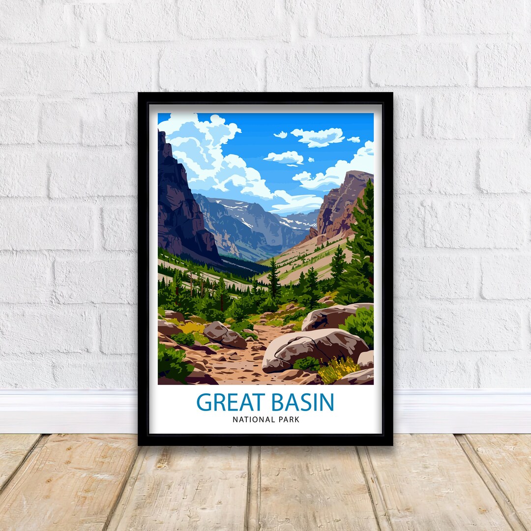 Great Basin National Park Print | Nevada Travel Poster - Etsy