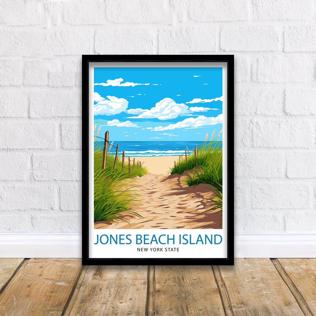 Jones Beach State Park Travel Print| New York Wall Decor Long Island ...