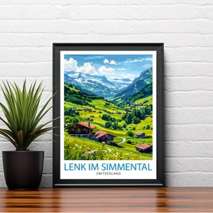 Lenk Im Simmental Switzerland Travel Print Wall Decor Wall Art Lenk ...