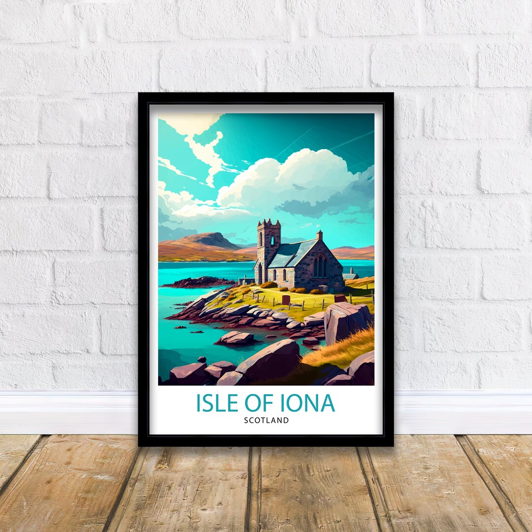 Isle of Iona Scotland Travel Print Iona Wall Decor Iona Home Living Decor Iona Scotland ...