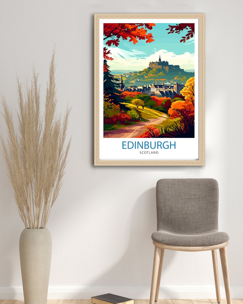 Edinburgh Scotland Travel Print Edinburgh Wall Art Edinburgh Home Decor ...