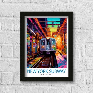 New York Subway Print| NYC Subway Wall Decor New York City Subway ...
