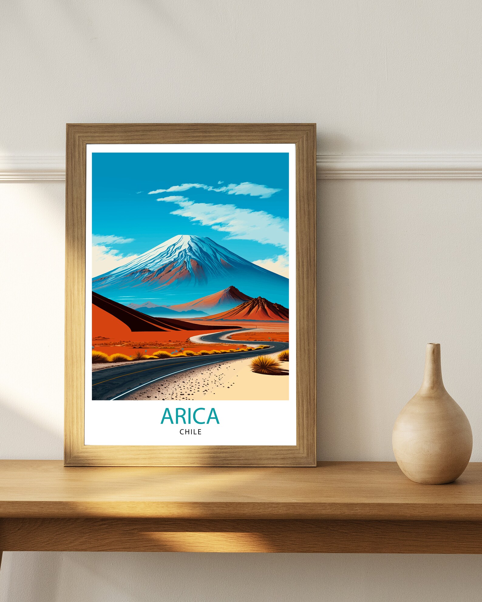 Arica Chile Travel Print , Arica Wall Decor, Arica Home Living Decor ...
