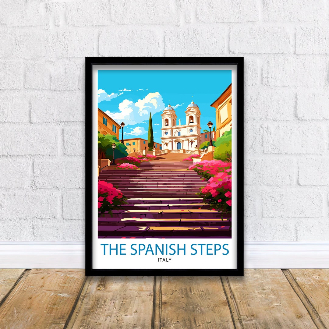 Spanish Steps Rome Italy Travel Print Rome Wall Decor Spanish Steps ...