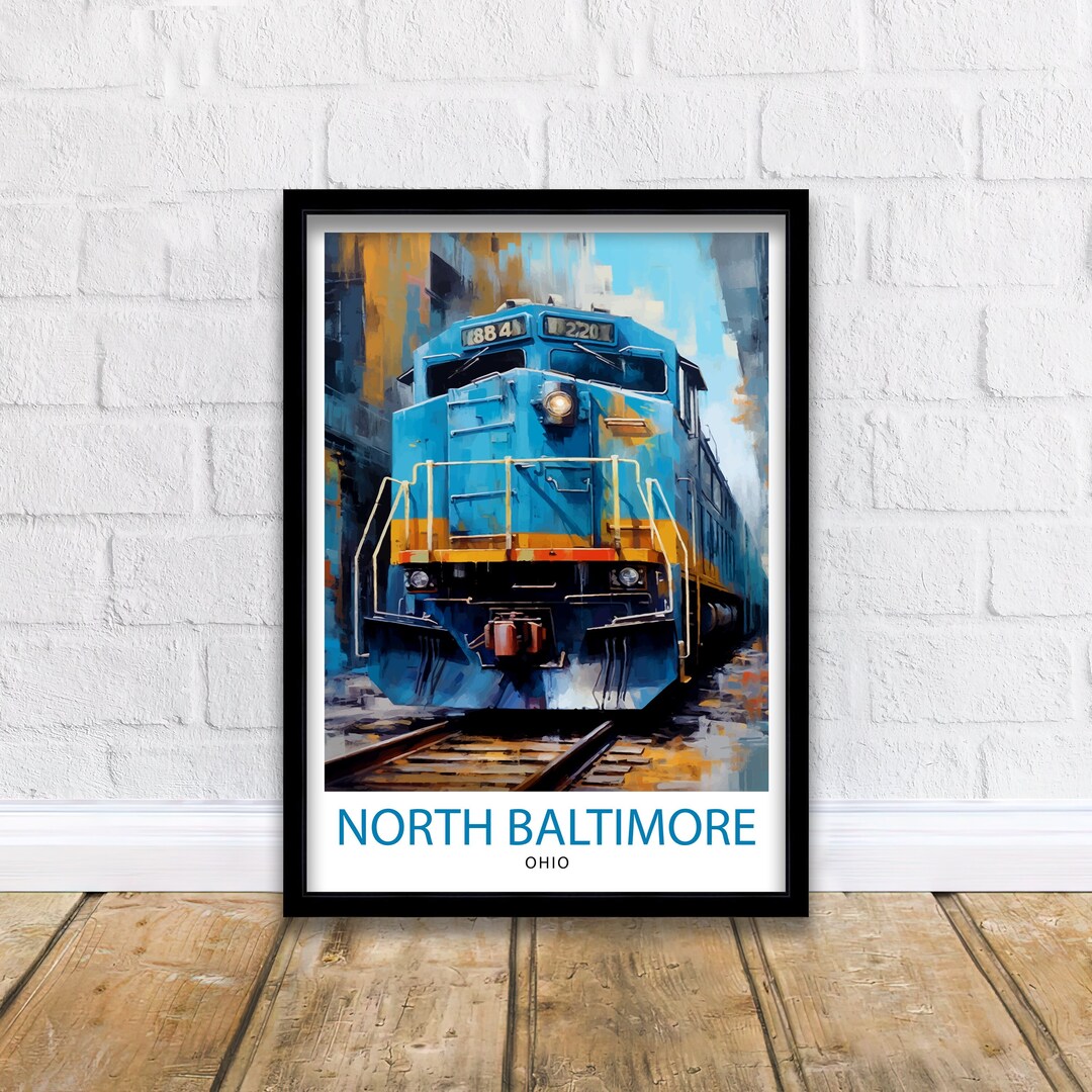North Baltimore Freight Terminal Print| Industrial Wall Decor Railroad ...
