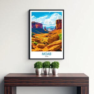 Moab Utah Travel Print Wall Decor Wall Art Moab Wall Hanging Home Décor ...