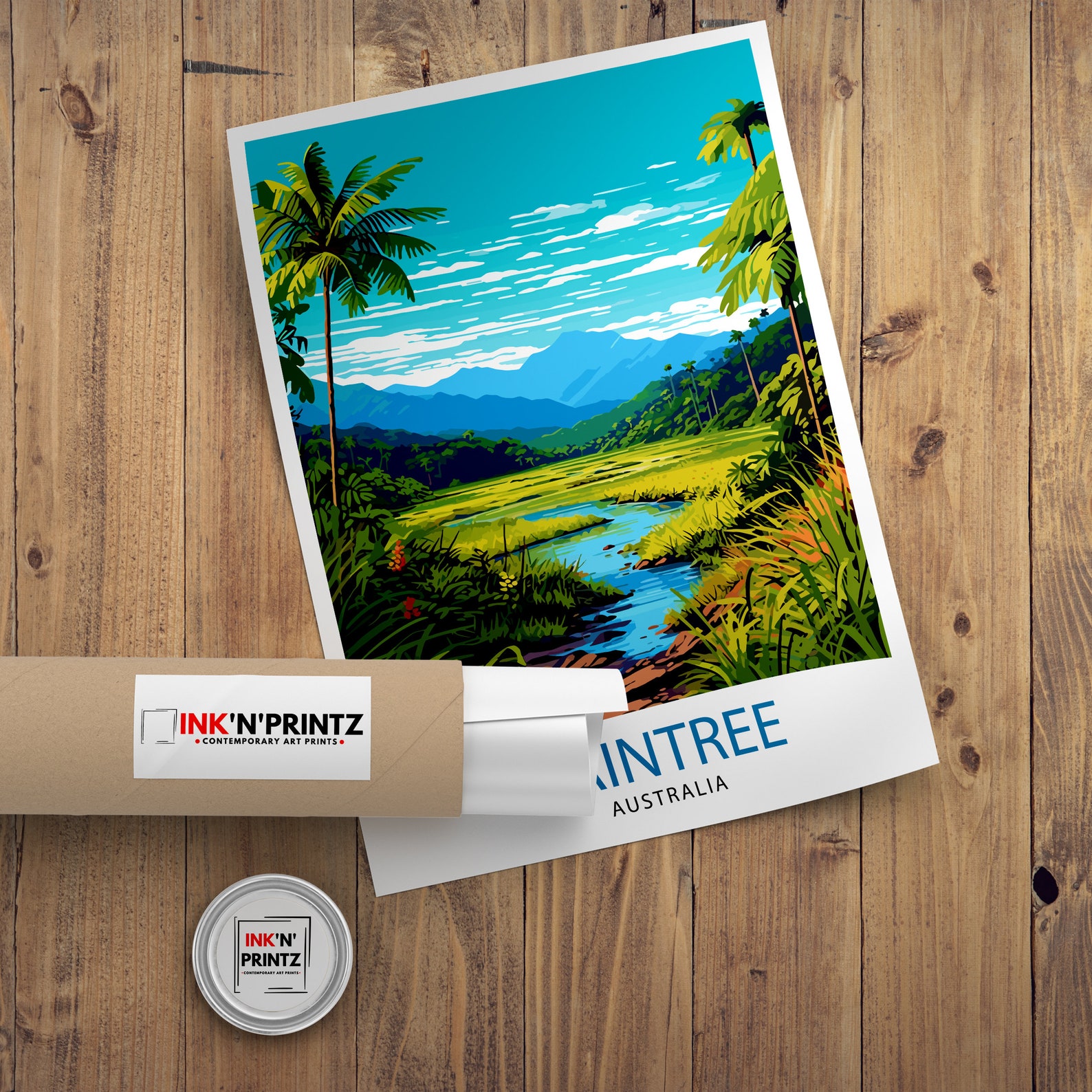 Daintree Australia Travel Print Daintree Rainforest Wall Decor ...