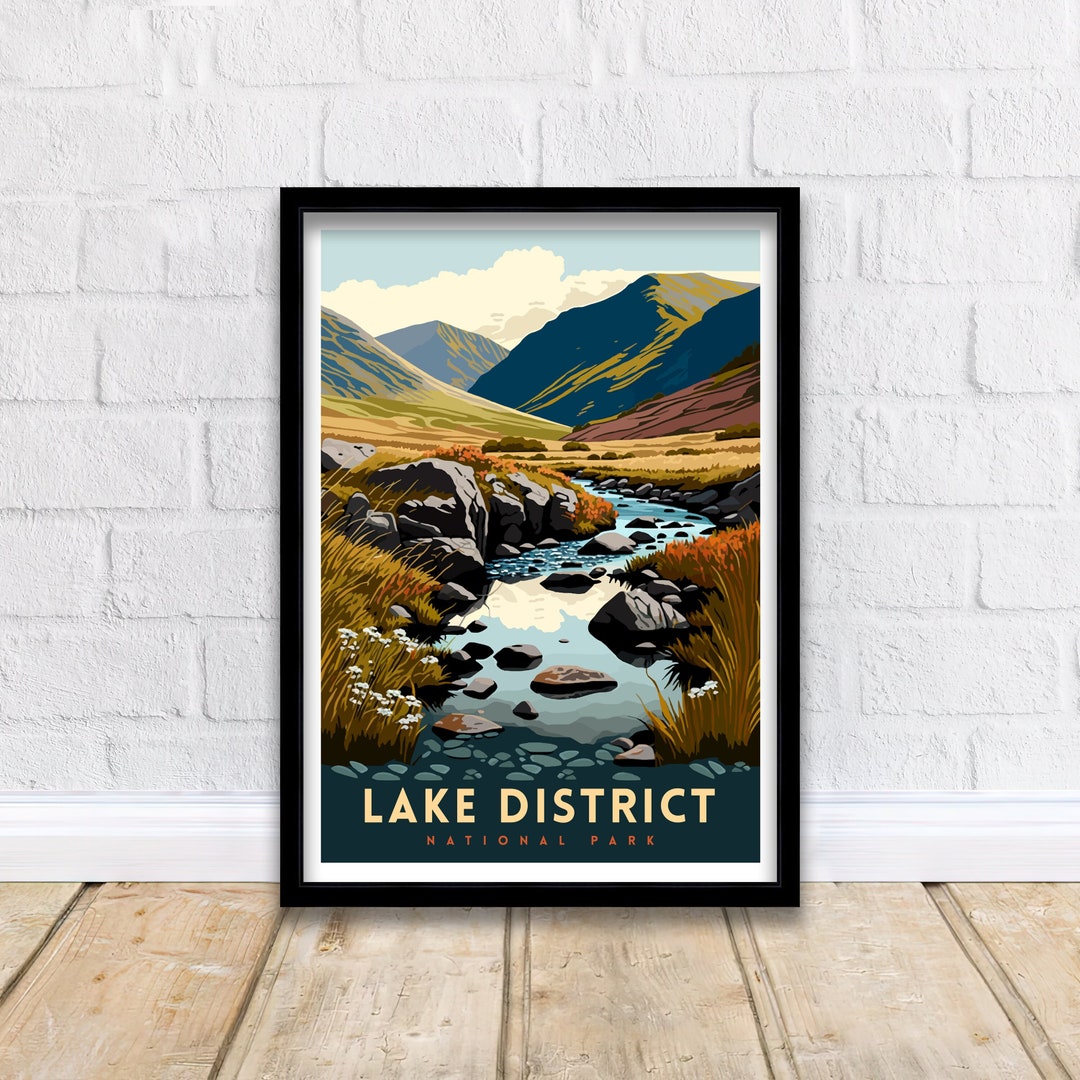 Lake District Travel Print Lake District Print Lake District Art Lake ...